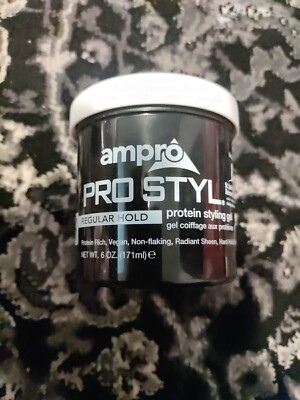 Ampro Pro Styl Protein Styling Regular Hold Gel 6oz Container Free ...