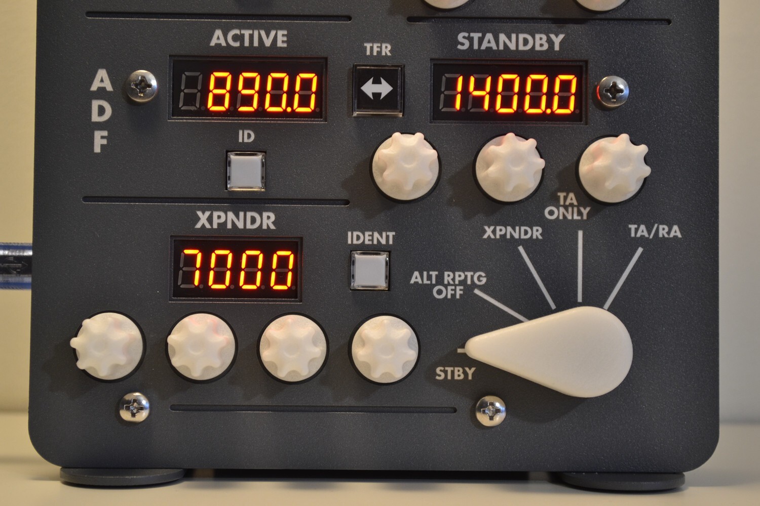 Universal Radio Control Panel for Flight Simulator (Premium Knob Option ...