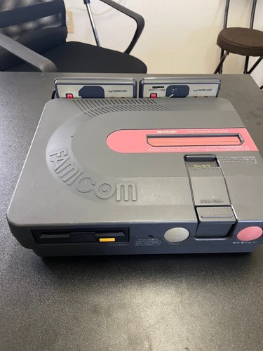 SHARP Twin Famicom Black Console Disk System Junk | eBay