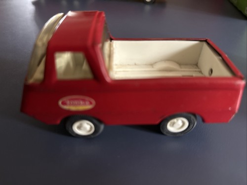 Vintage 70's Tonka Pressed Steel Red Cab Over Delivery Truck Toy LQQK ...