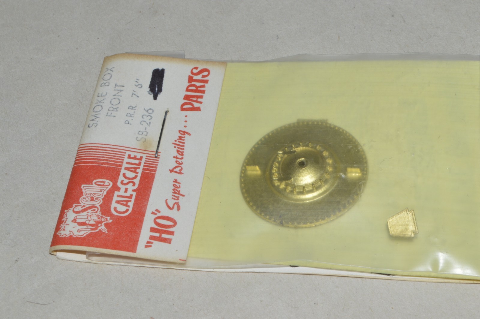 HO scale steam locomotive PARTS Cal-Scale SB-236 smoke box front PRR 7 ...