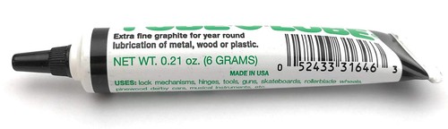 Dry Powdered Graphite Tube-O-Lube for metal wood or plastic ...