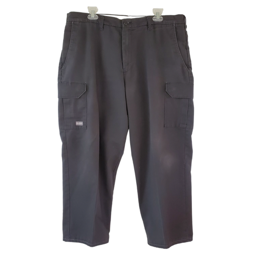 Unifirst Work Uniform Pants Men's 38x Black Canvas Pockets Belt Loops ...
