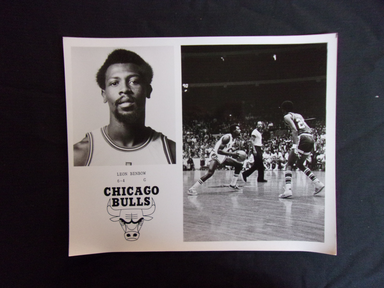 Vintage 1970's Leon Benbow Chicago Bulls NBA B/W 8 x 10 Press Photo 080 ...