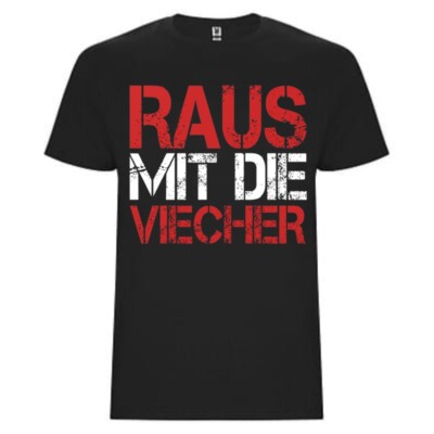 T-Shirt/Damen/Herren/Karin Ritter/ Raus mit die Viecher/ Geschenk ...