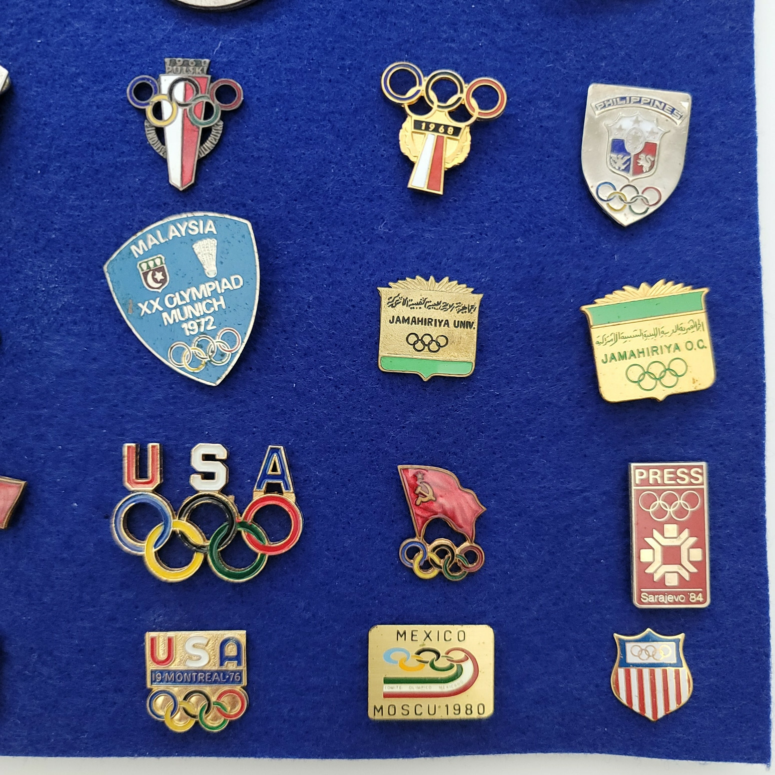 Rare Vintage Olympic Collection Of 45 NOC Pins Badges | eBay