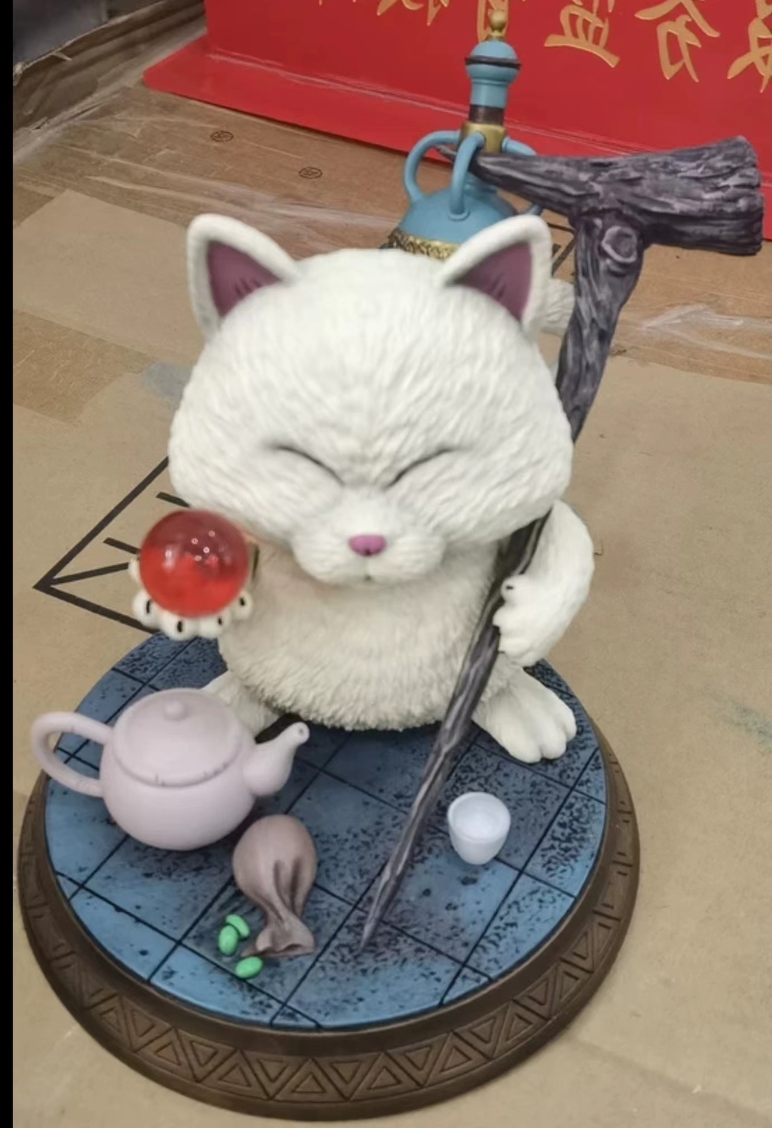 XBD Studio Dragonball DBZ Cat Karin Sama Resin Painted Figurine Model ...