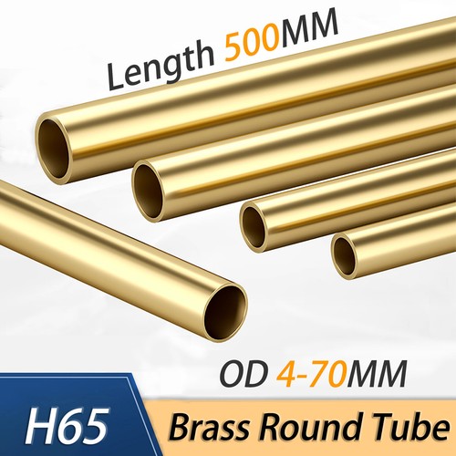 Brass Round Tube Ø 4/5/6/7/8mm to 70mm Wall 0.5/1.0/1.5/2.0mm Various ...