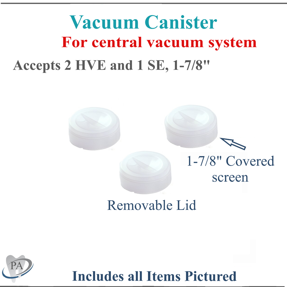 Dental Evacuation Vacuum Screen 2-1/8" or 1-7/8 Diametr, Closed vacuum ...