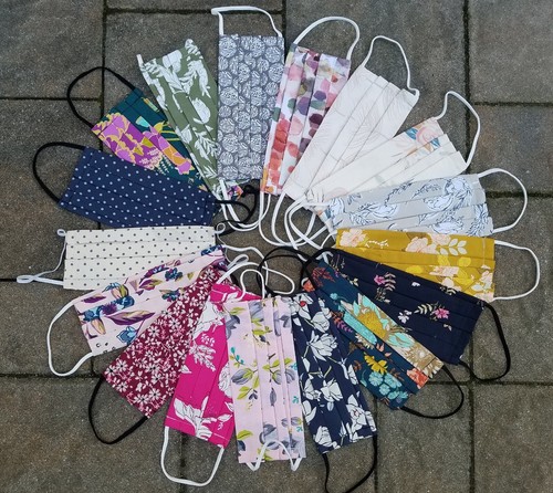 SET OF 3 Face masks, Fashion fabric face masks - RANDOM PATTERNS ONLY ...