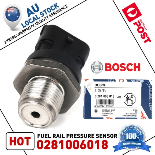 1X BOSCH FUEL RAIL PRESSURE SENSOR FOR FORD RANGER MAZDA BT 50 2.5CDVi ...