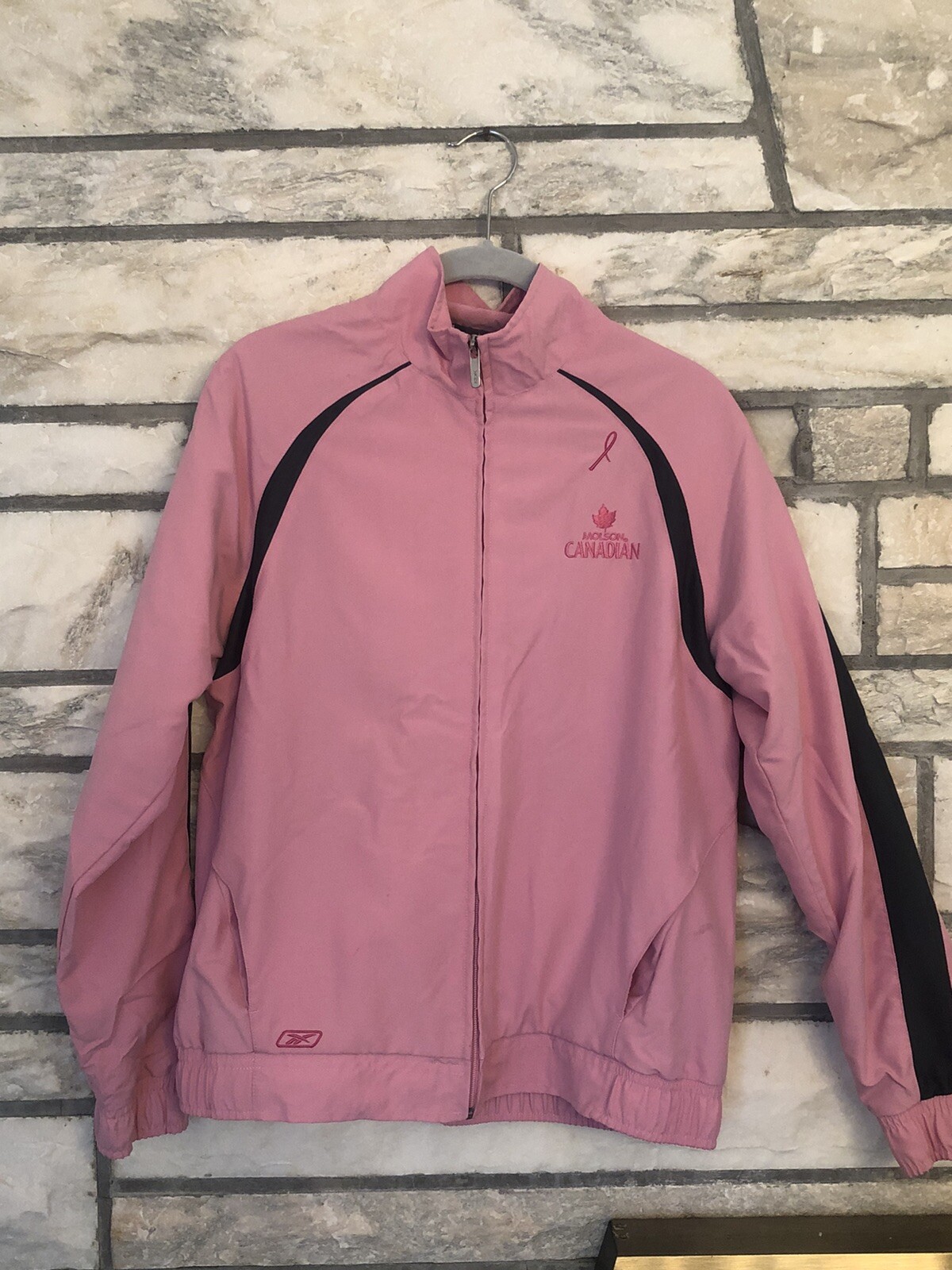 Molson Canadian Pink Breast Cancer Ribbon Full Zip Ja… - Gem