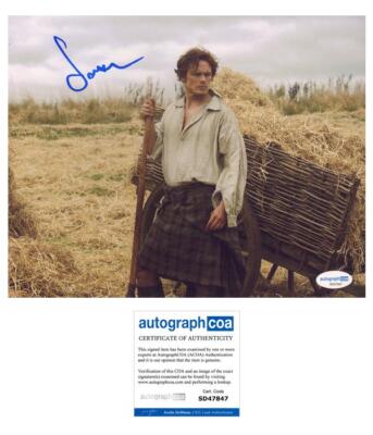 Sam Heughan "Outlander" AUTOGRAPH Signed 'Jamie Fraser' 8x10 Photo T ...