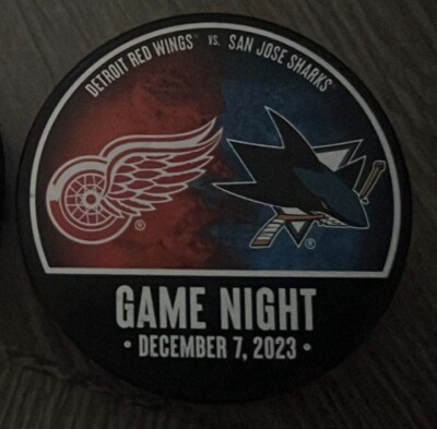 DETROIT RED WINGS VS SAN JOSE SHARK PATRICK KANE DEBUT MATCHUP PUCK 12 ...