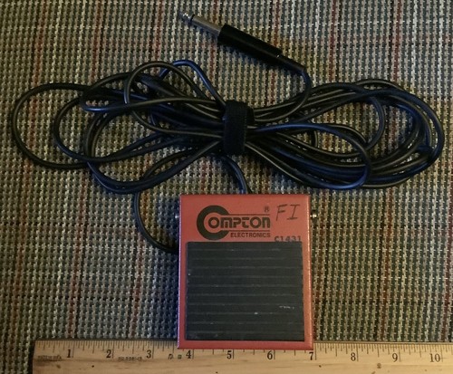 Compcon C1431 FOOT PEDAL Dual Switch MPM Electric Keyboard Drums Music ...