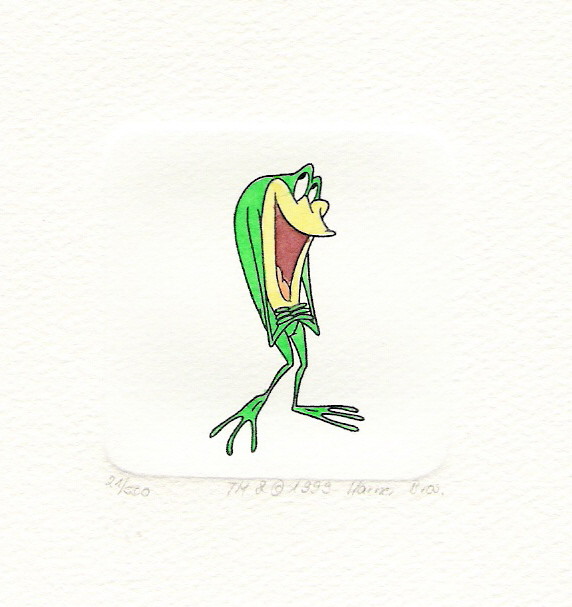 WARNER BROS MICHIGAN J FROG HAND PAINTED LTD ED ETCHING | eBay