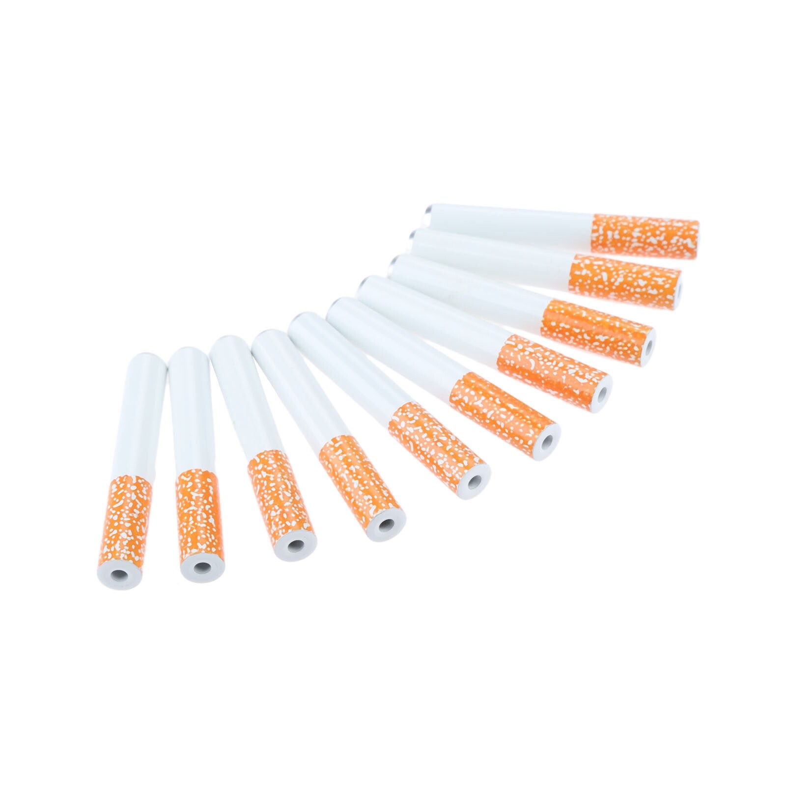 10Stück 55*8mm Pfeife Zigarettenform Metall Kräuter Tabakpfeife Rauchen ...