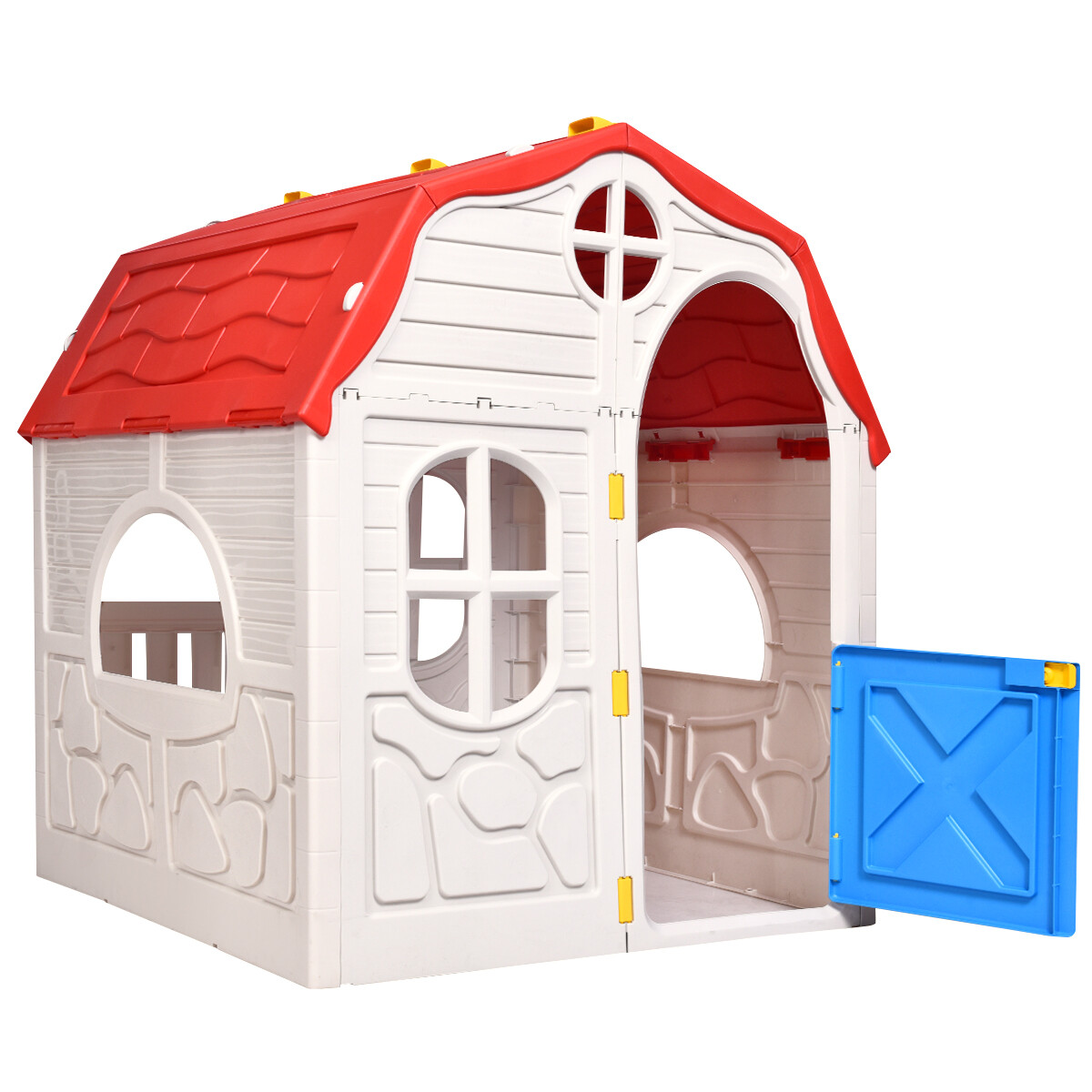 Costway TY327185 Foldable Cottage Kids Playhouse for sale online | eBay