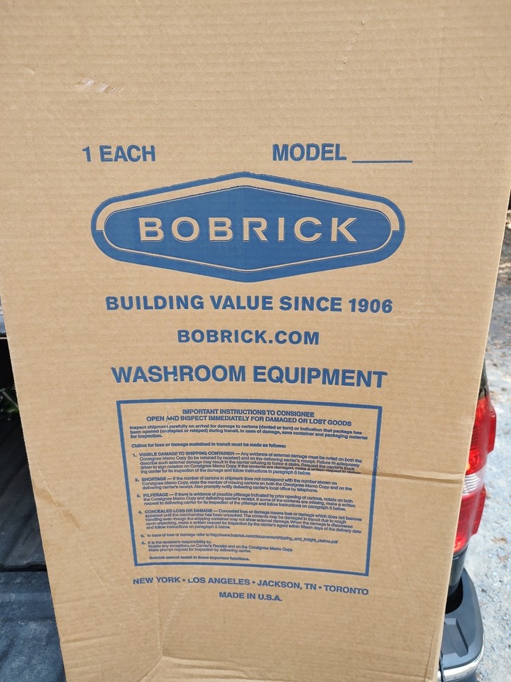 Bobrick B-35643 Recessed Waste Receptacle 35643 Trash Can Waste Bin 12 ...