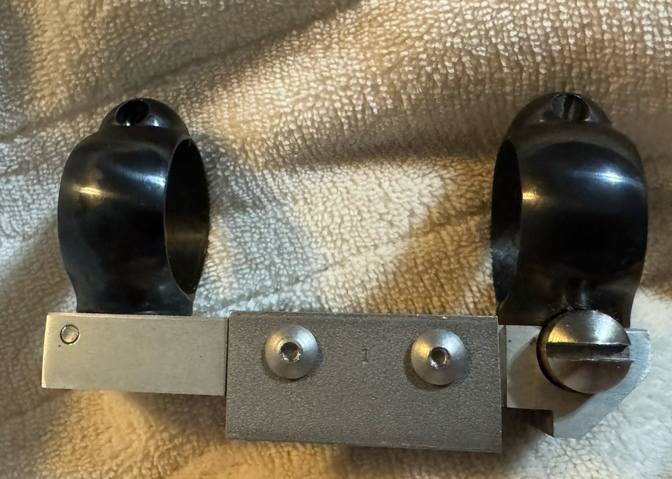 BUEHLER HANDGUN SCOPE MOUNT W RINGS KNX FOR S&W REVOLVER Up To 357 ...