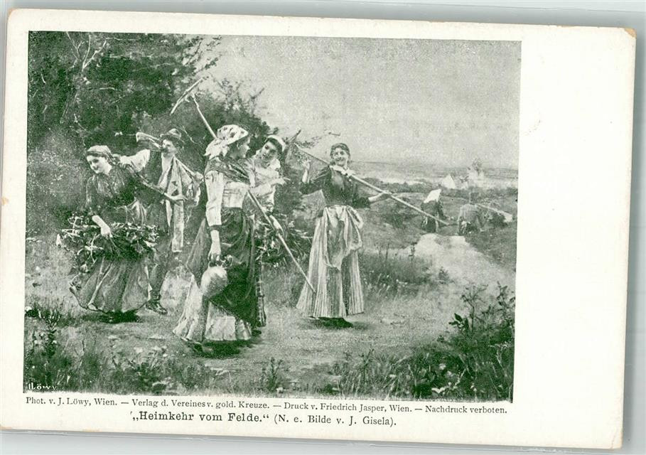 39879801 - sign. Gisela J. Heimkehr vom Felde Landwirtschaft | eBay