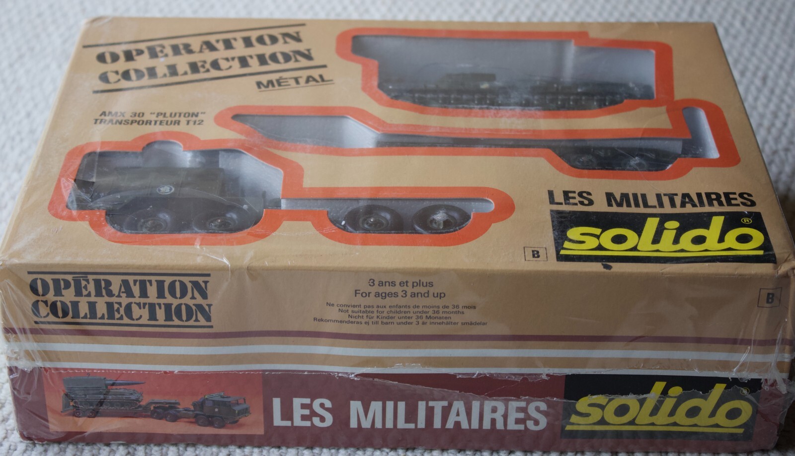 solido tank transporter t12 amx 30 pluton sealed Box scale britains ...