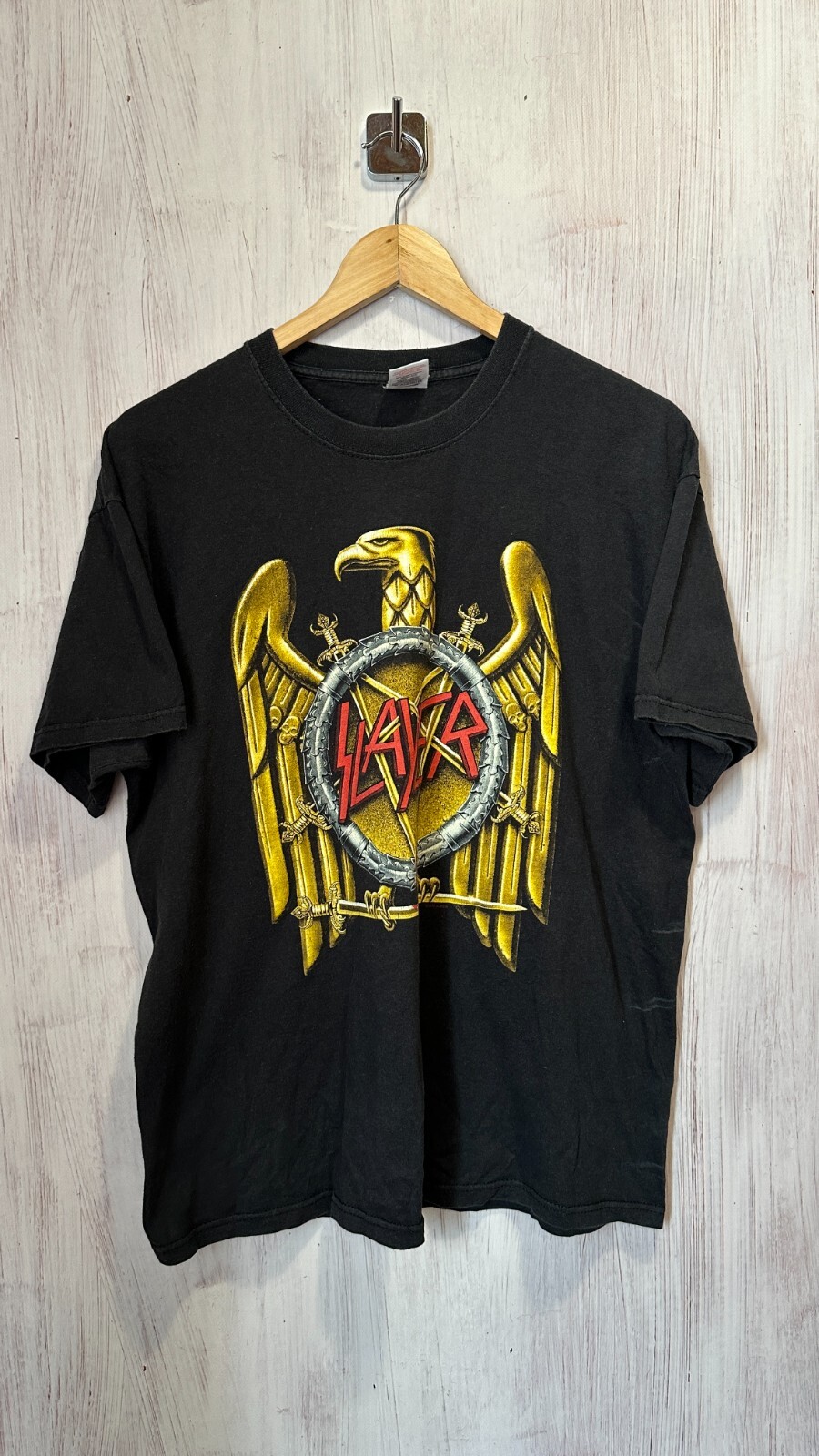 Vintage Slayer 2004 Europe tour Eagle logo Size L Fru… - Gem