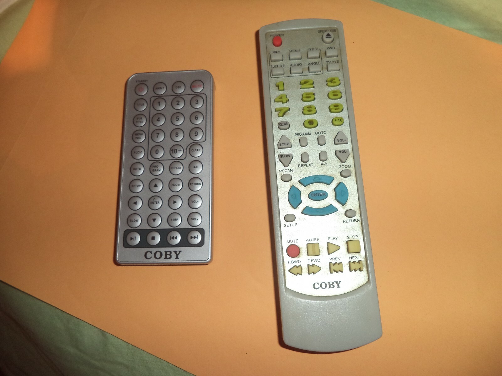 LOT OF 2 COBY DVD REMOTES !!! USED ! UNTESTED !!! | eBay