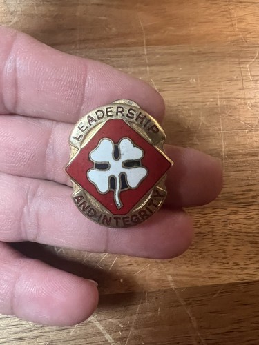 Authentic US Army 4th Army Unit Crest DI DUI Insignia | eBay