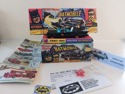 CORGI #267 BATMOBILE 1ST ISSUE FLAT 1966 MINT MINT ORIGINAL NOT REISSUE ...