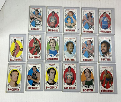 1969 Topps Tall Boys Basketball Lot, Qty 17, Very Good+ | eBay
