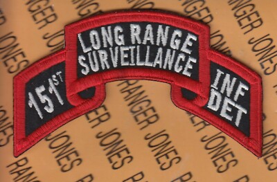 151st Infantry Det LRS Airborne Ranger 38th Div. IND ARNG ~4.5" scroll ...