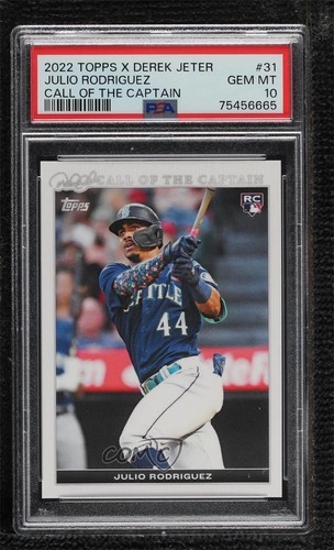 2022 Topps Derek Jeter Call of the Captain Julio Rodriguez #31 PSA 10 ...
