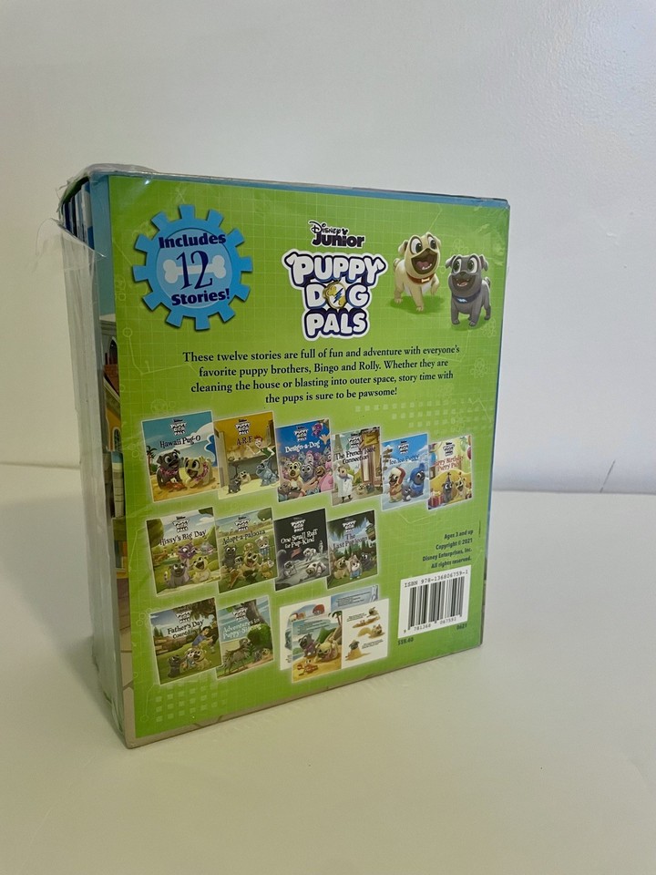 DISNEY JUNIOR PUPPY DOG PALS STORYBOOK LIBRARY Boxed Set 12 HB Books ...