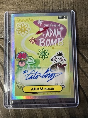 2025 Topps Garbage Pail Kids 40th Adam Bomb GARBA-15 Auto Homage to ...