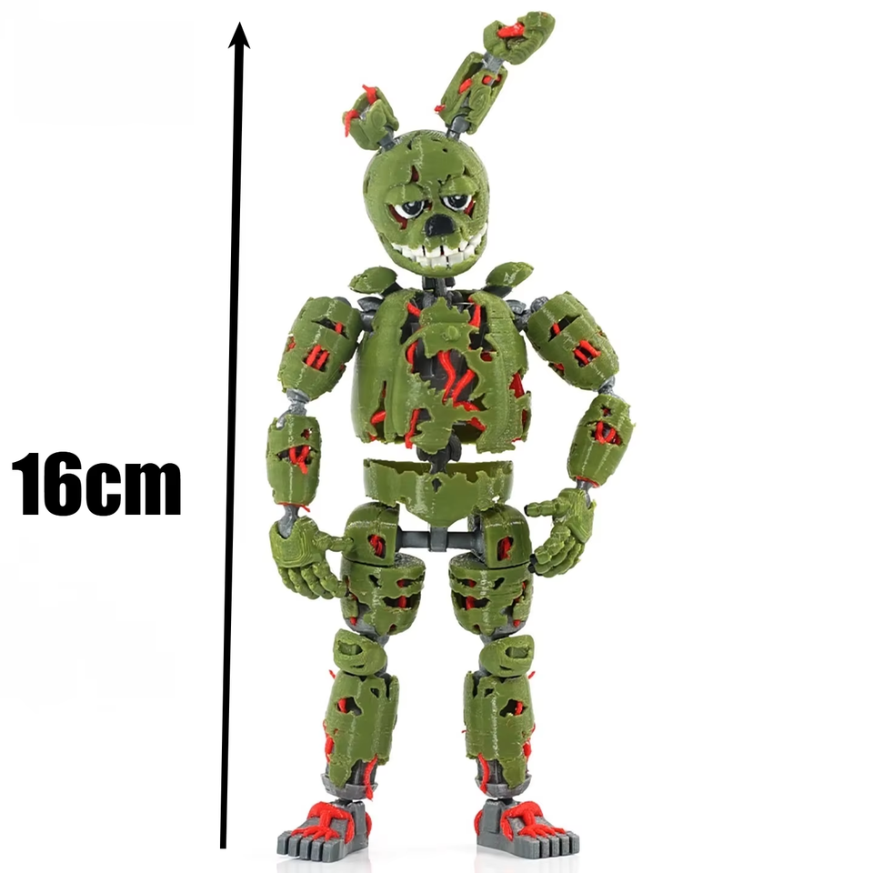FNAF Freddy Fazbear'S Pizza Springtrap Toys 3D Printed Action Figures ...