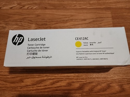 HP CE412AC OEM (305A) YELLOW Toner Cartridge-SEALED BOX | eBay