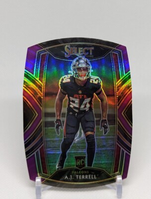 2020 PANINI SELECT🔥AJ TERRELL🔥MINT?!🔥PURPLE DIE CUT PRIZM🔥ROOKIE RC ...