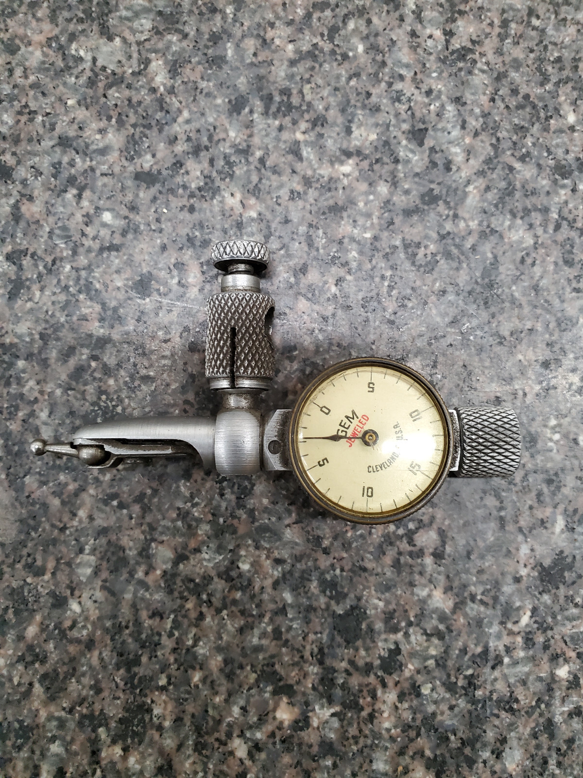 Vintage GEM Dial Indicator in Case Machinist Measuring Tool Cleveland ...