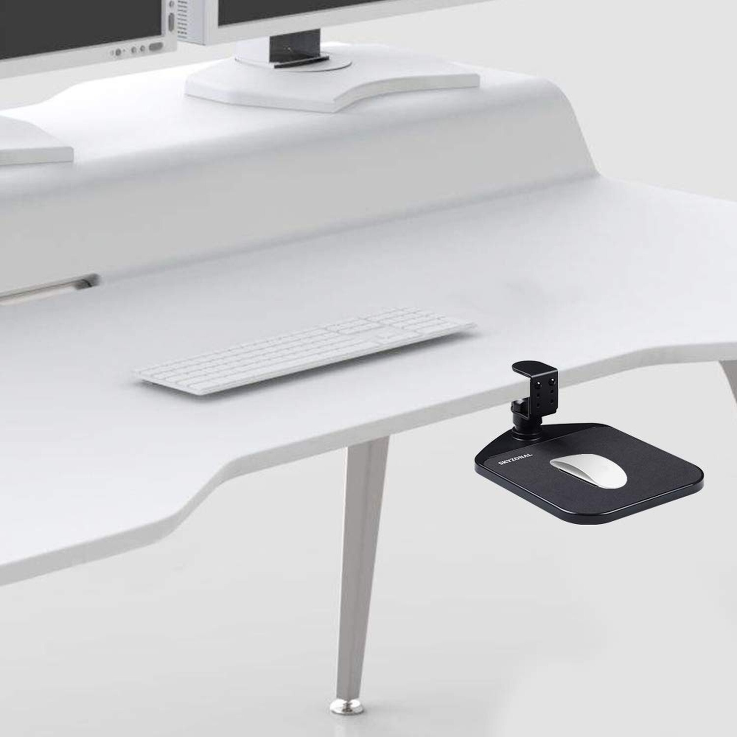 Ergonomic Mouse Platform Under Desk Ergonomic Wrister Mouse Pad (Black ...