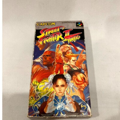 NINTENDO SUPER FAMICOM CASSETTE STREET FIGHTER TURBO WITH CASE ...
