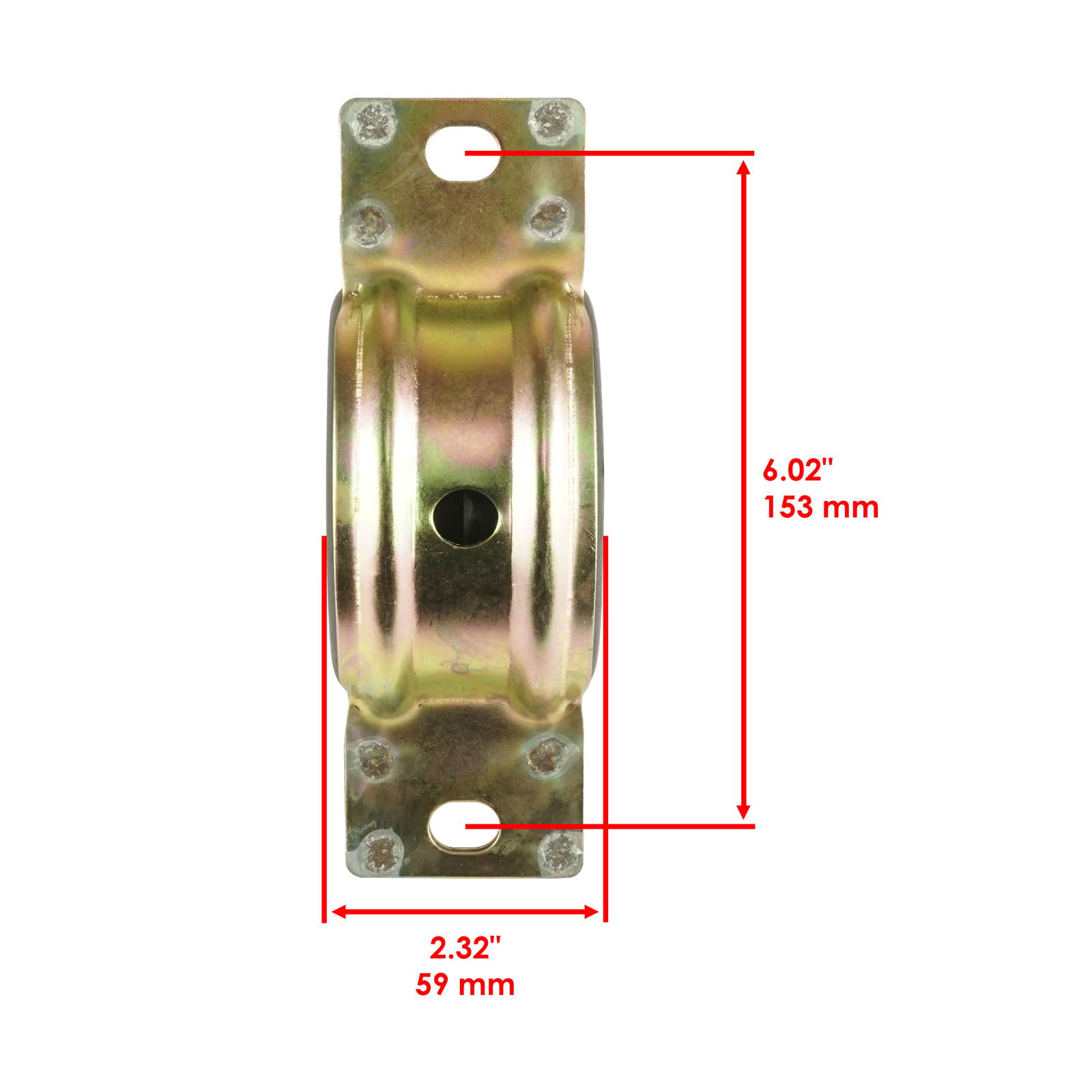 Front Rear Propeller Shaft Bearing Carrier For Polaris 3515075 3514806 ...
