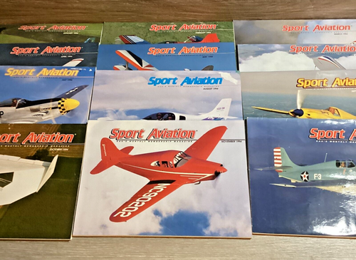 Sport Aviation Magazine RARE Lot of 12 1994 Aircraft Airplanes Photos ...