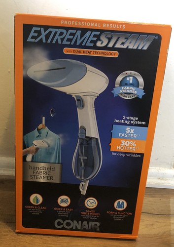 Conair Extreme Steam- Fabric Steamer with Dual Heat Hand Held White ...