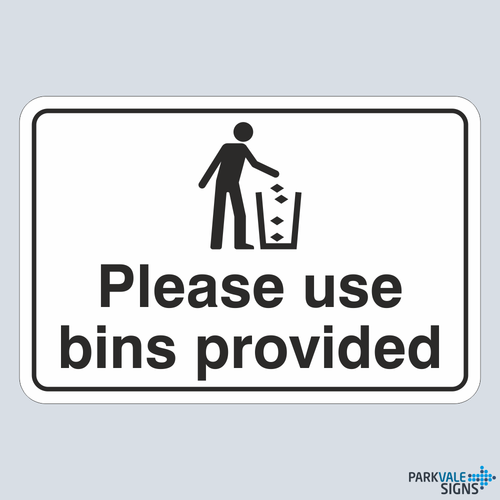 Please Use Bins Provided Sign (general) | eBay