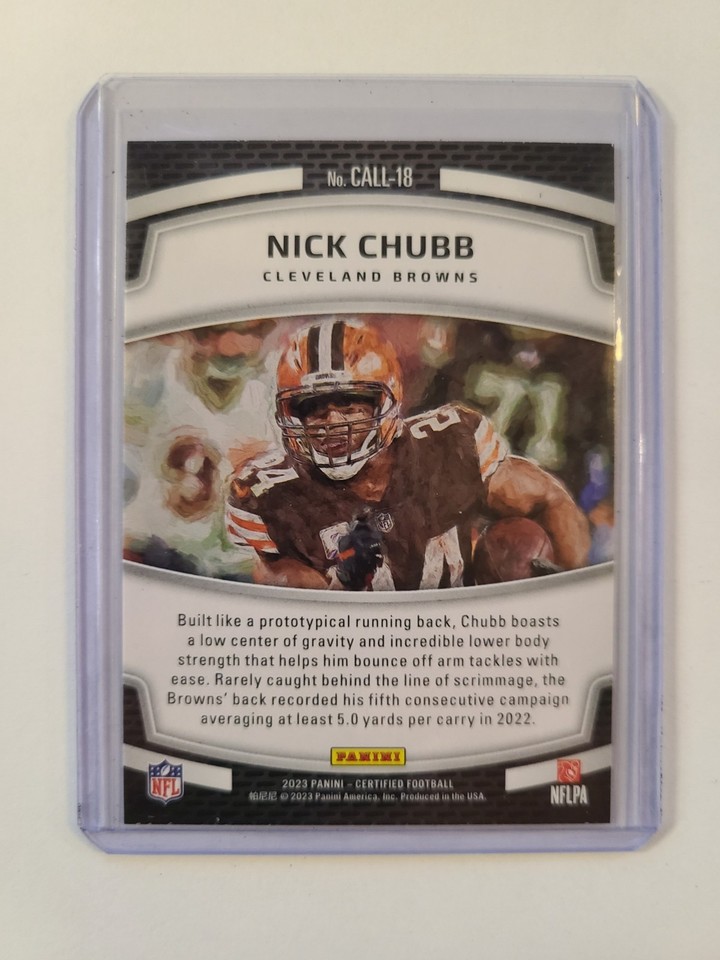 2023 Panini Certified - Calling Cards Nick Chubb #CALL-18 | eBay
