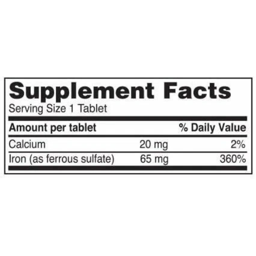 Reliable 1 Iron Supplement 325mg, 100 Tabs, Anemia Support | eBay