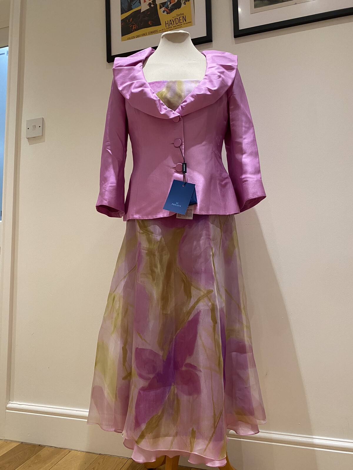 mother of the bride/groom Presen De Luxe Silk Dress And Jacket 10 | eBay