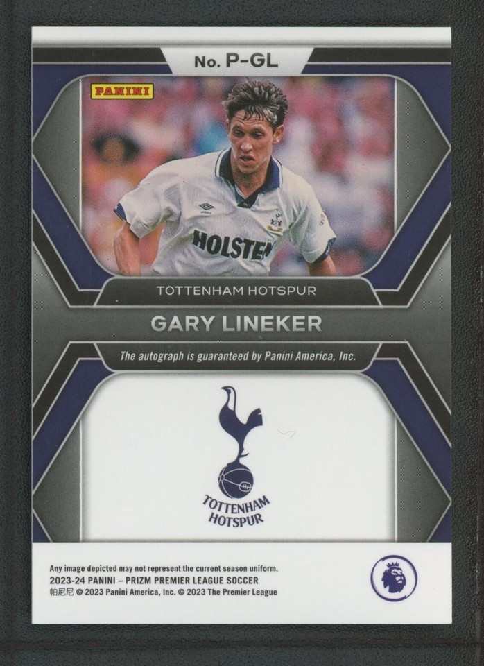 2023-24 Gary Lineker auto panini prizm premier league penmanship ...