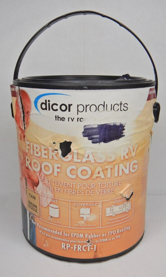 Dicor RP-FRC-1 Fiberglass RV Roof Coating System Tan 128 fl oz | United ...